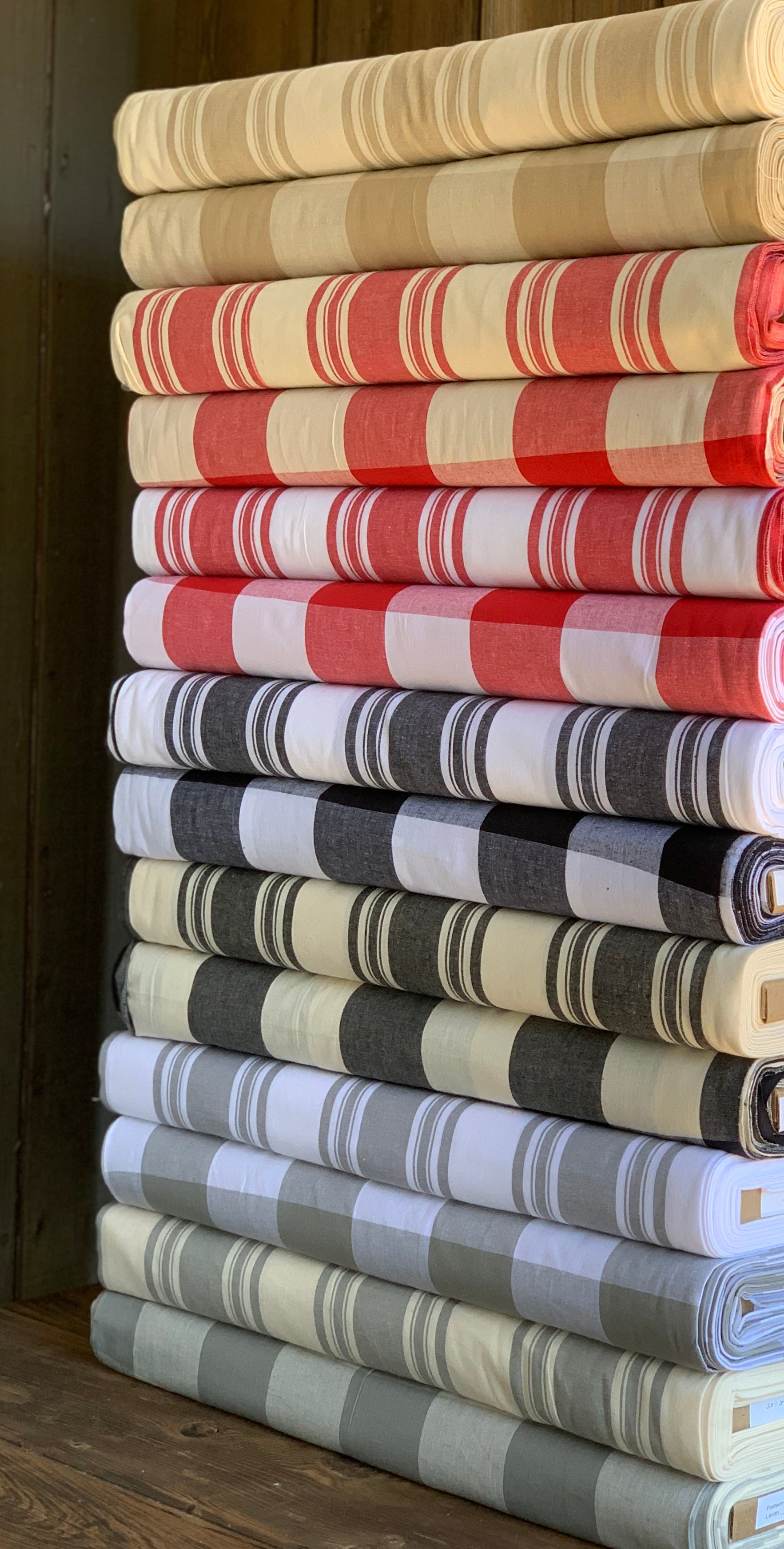Homespun Fabrics by Pattern and color