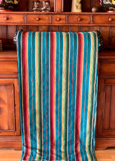 Santa Fe Collection - Serape Saddle Blanket Style Fabric - Blue